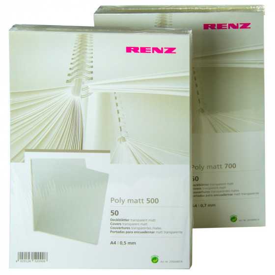 Copertine trasparenti per rilegature